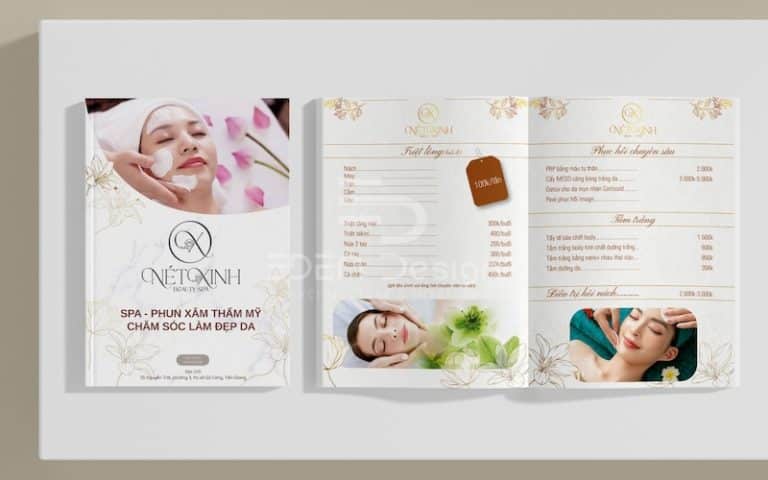 10+ ý tưởng thiết kế menu spa đột phá và độc đáo năm 2024